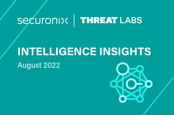 Securonix Threat Labs Monthly Intelligence Insights – August - Securonix