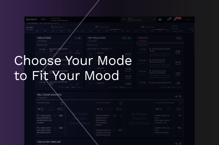 Choose Your Mode Securonix