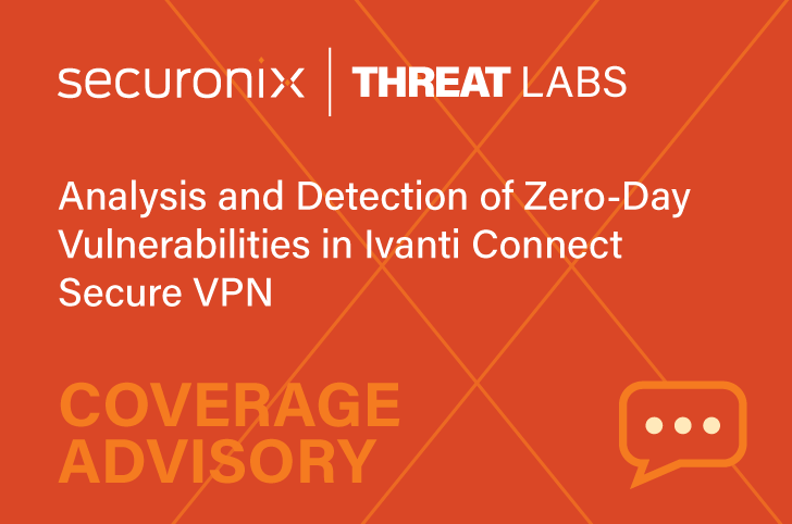 Securonix Threat Research Security Advisory Technical Analysis And